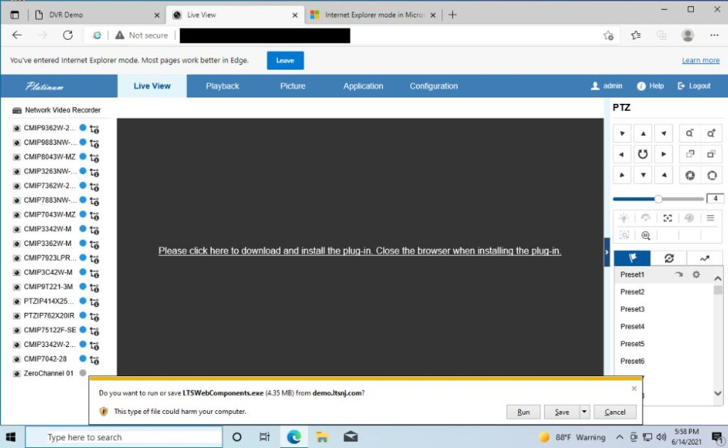 Hướng dẫn cách xem camera Hikvision trên trình duyệt Edge